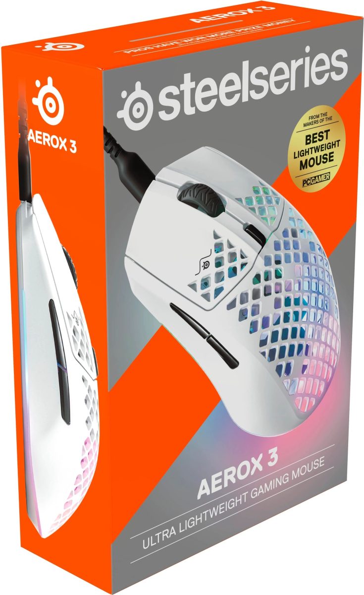 MOUSE STEELSERIES AEROX 3 WHITE – Ninja Hardware