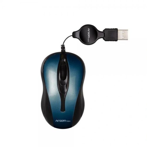 MOUSE ARGOM USB RETRACTIBLE AZUL – Ninja Hardware